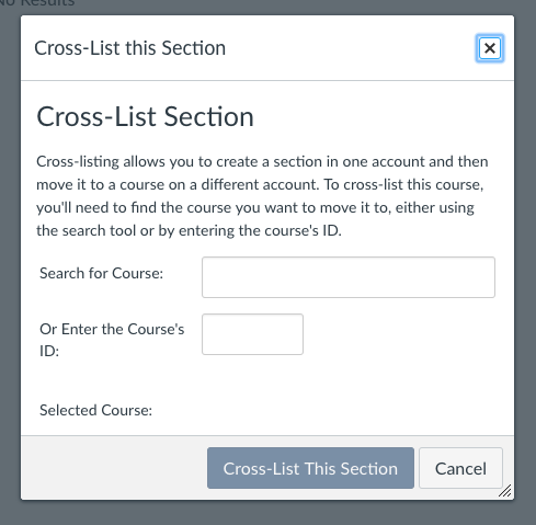 Quercus Cross-Listing - Centre for Teaching Support & Innovation